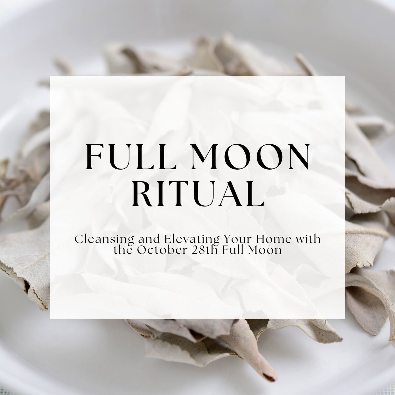 A Home Cleansing and Healing Full Moon Ritual – Pretty Spirits