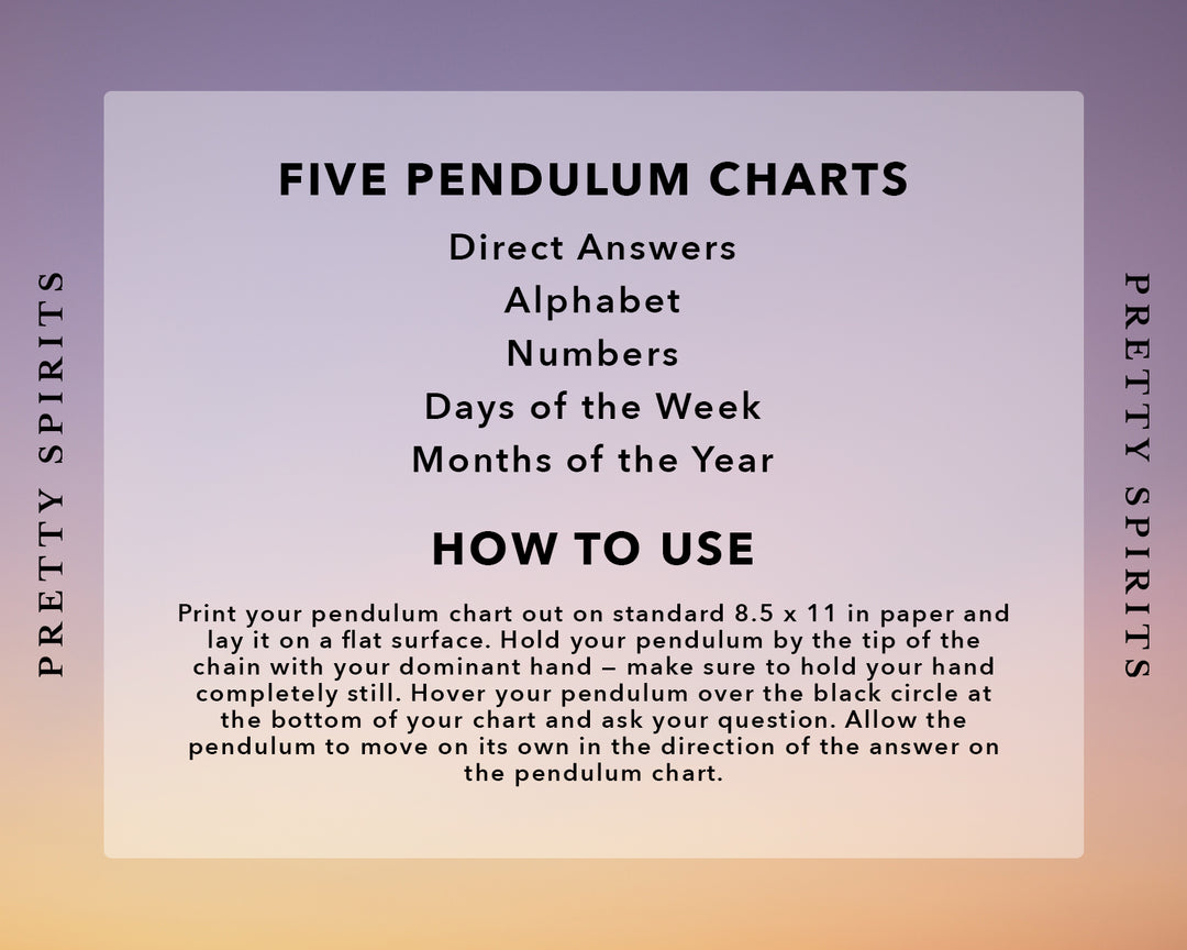 Downloadable Starter Pendulum Charts – Pretty Spirits