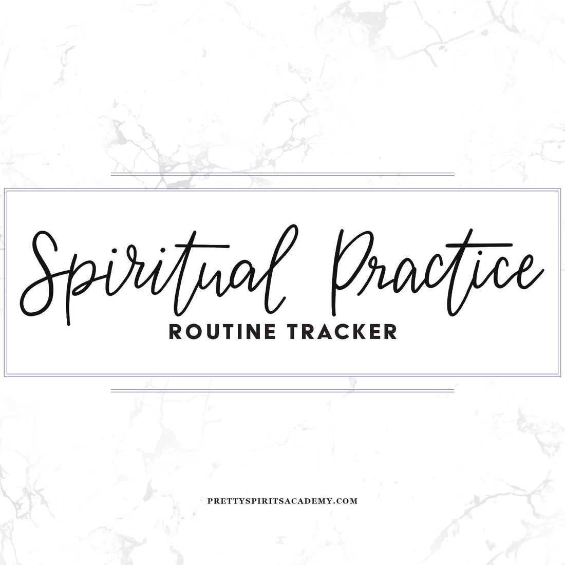 Spiritual Practice Routine Tracker Digital Download – Pretty Spirits